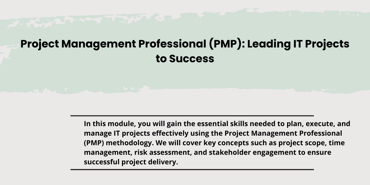 Mastering Project Management: Achieving Success in IT Projects with PMP || PROMPTPRO SERVICES LTD